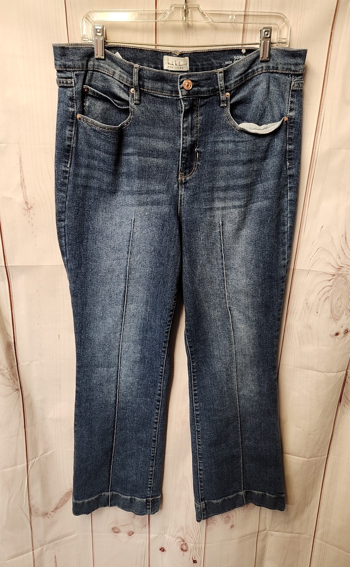 Nicole Miller Women's Size 32 (13-14) Blue Jeans Soho High rise Bootcu ...